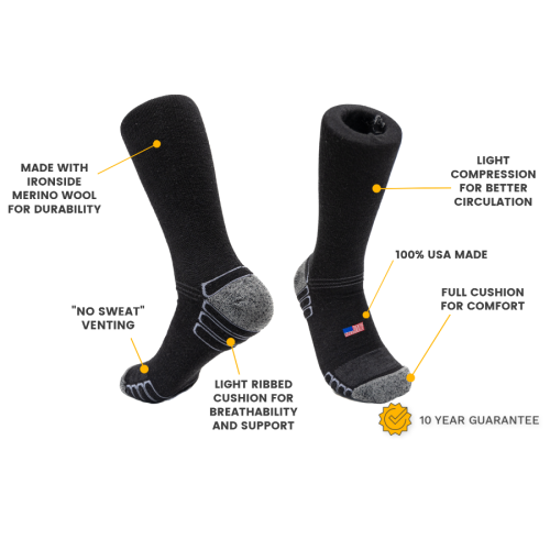 Camel City Mill | Wool Work Socks That Keep Your Feet Dry